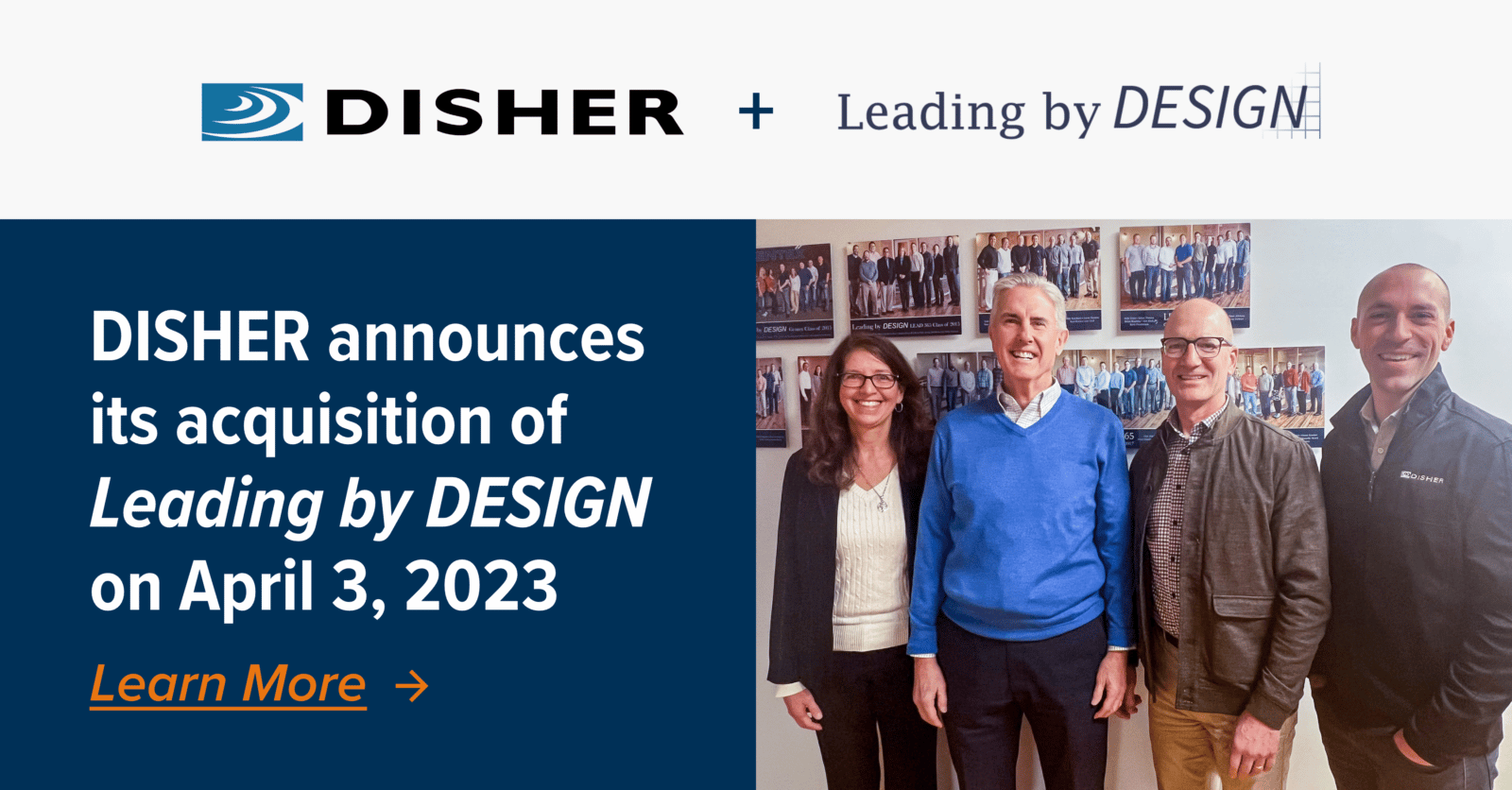 DISHER Acquires Leading by DESIGN | DISHER